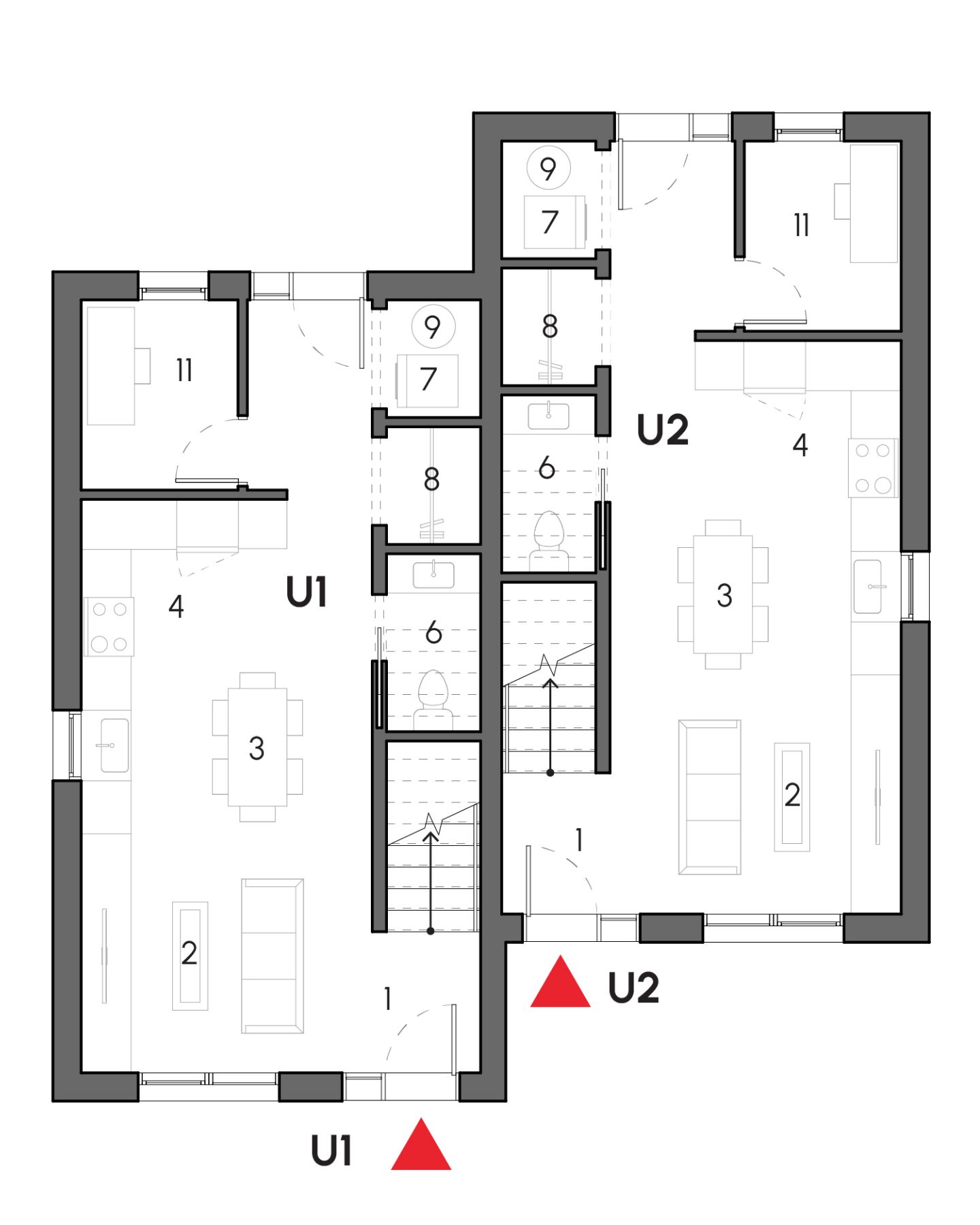 row house dimensions